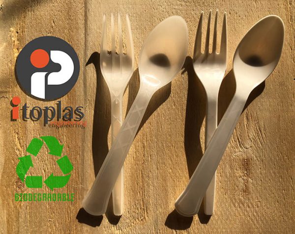Cubertería de plástico biodegradable, by Itoplas